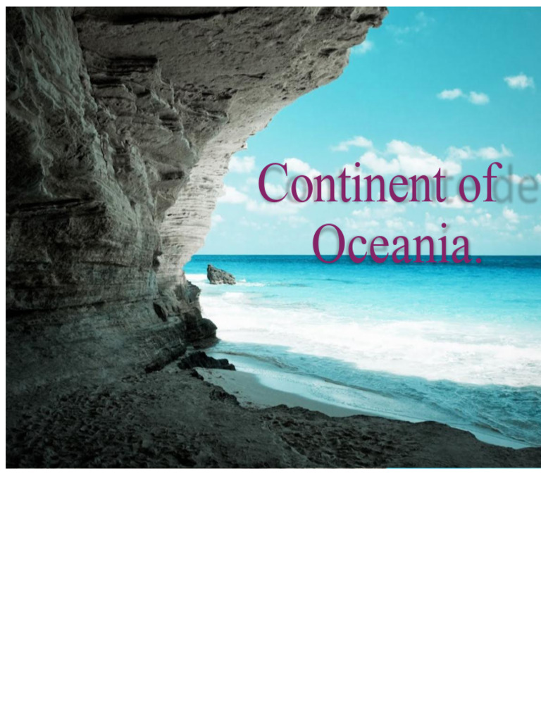 Continent of Oceania | PDF | Oceania