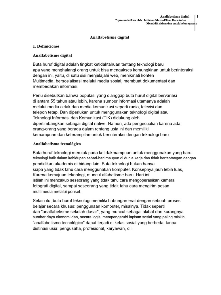 Buta Huruf Digital | PDF