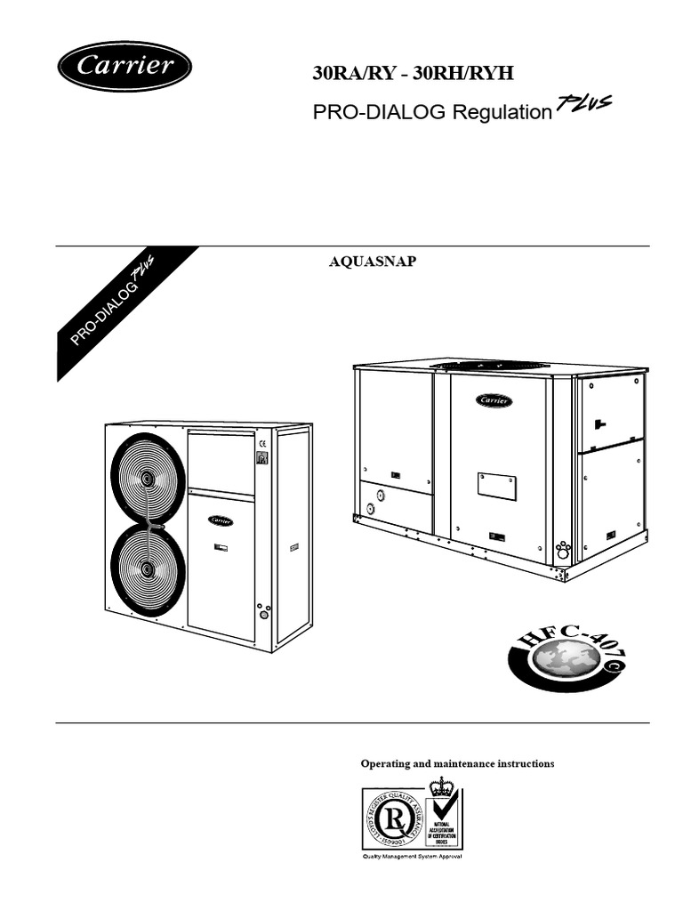 CARRIER 30RH Pro-Dialog Regulation (23048) 2000 | PDF | Menu (Computing ...