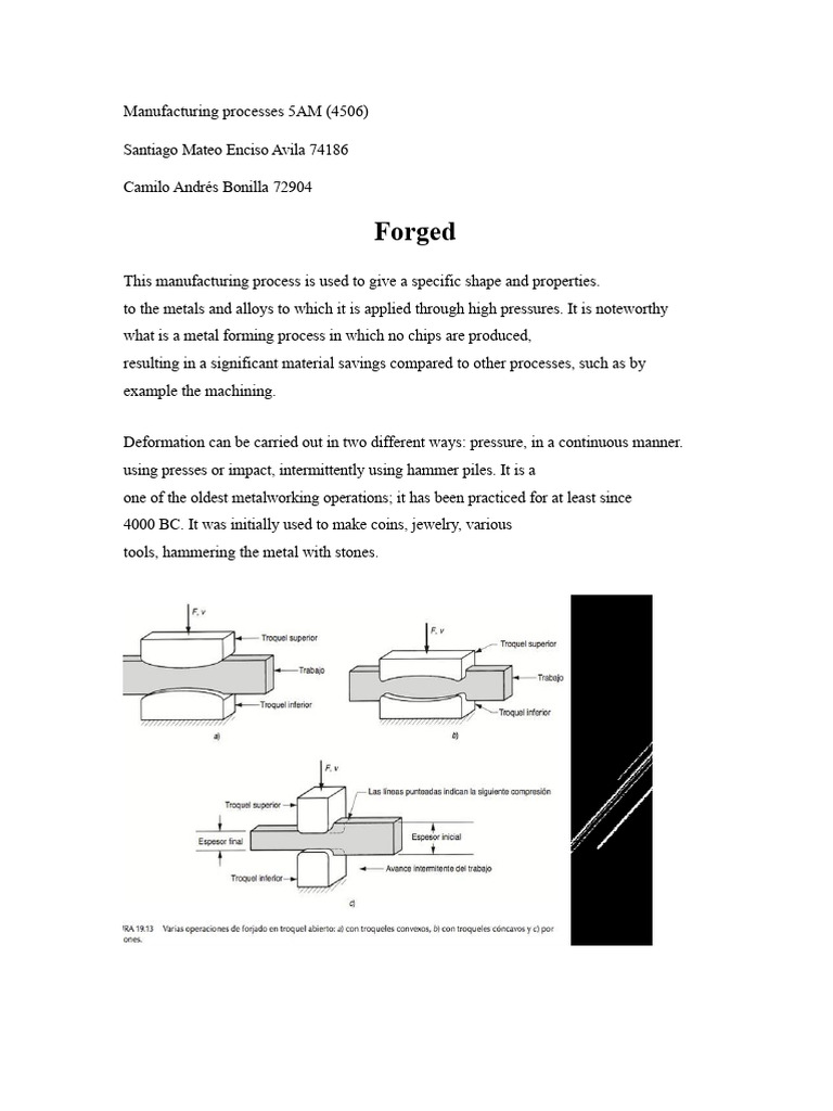Forging manufacturing processes | PDF | Extrusion | Forging