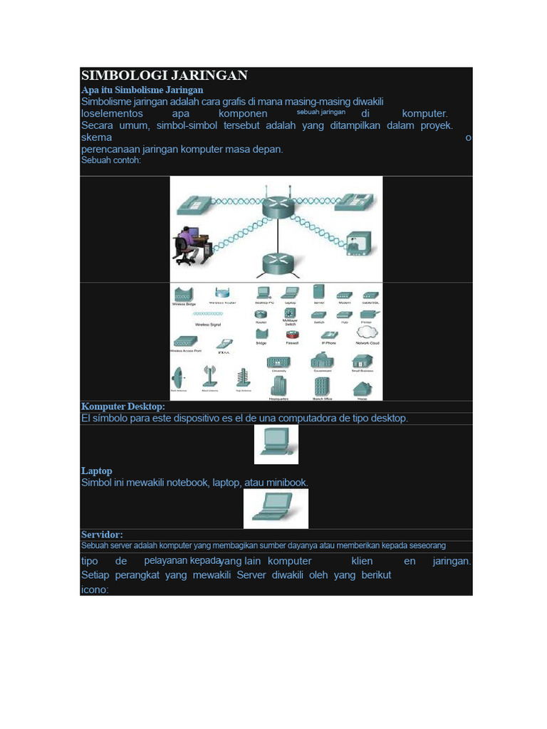 Simbologi Jaringan | PDF