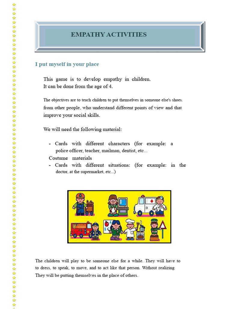 Empathy-Building Activities for Kids | PDF | Empathy