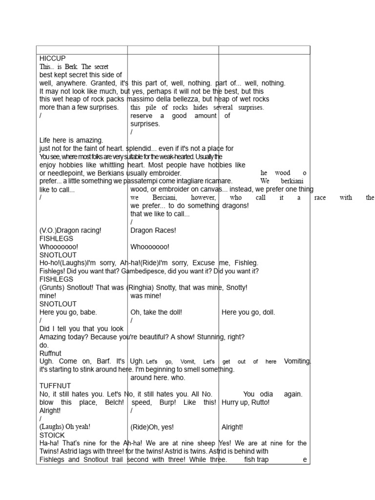 How to Train Your Dragon | PDF