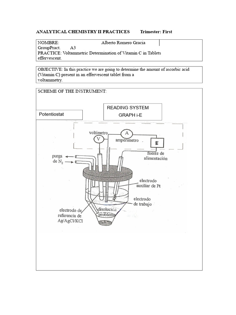 Analytical Practices II Voltammetry | PDF | Applied And Interdisciplinary Physics | Chemistry