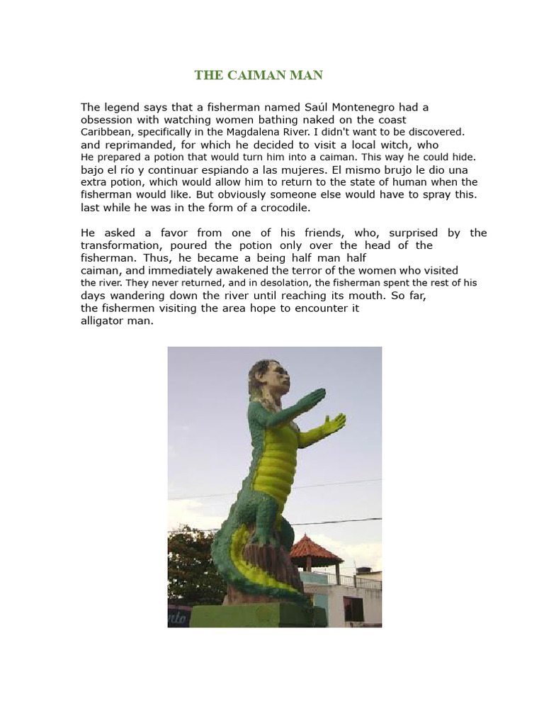 THE CAIMAN MAN.docx | PDF