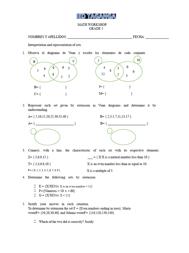 Mathematics Workshop Set Grade 5 | PDF