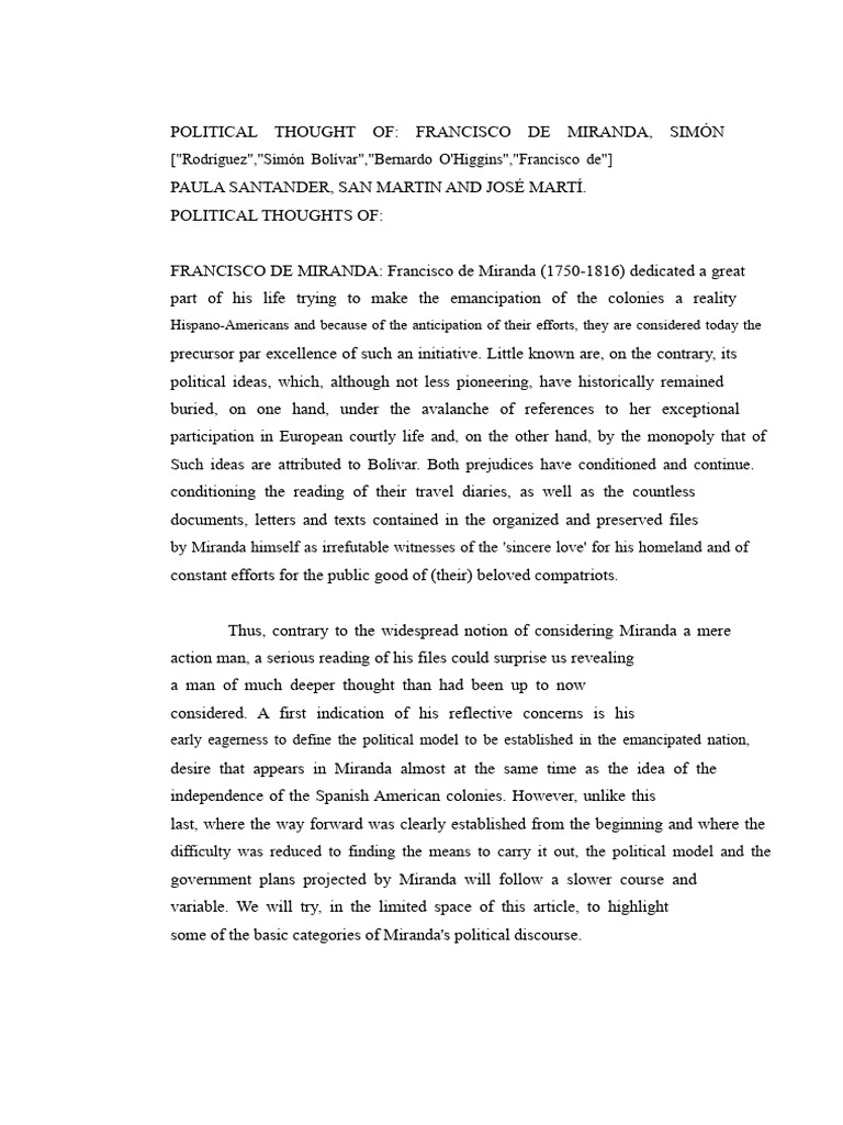 Political Thought of | PDF | Che Guevara | Fidel Castro