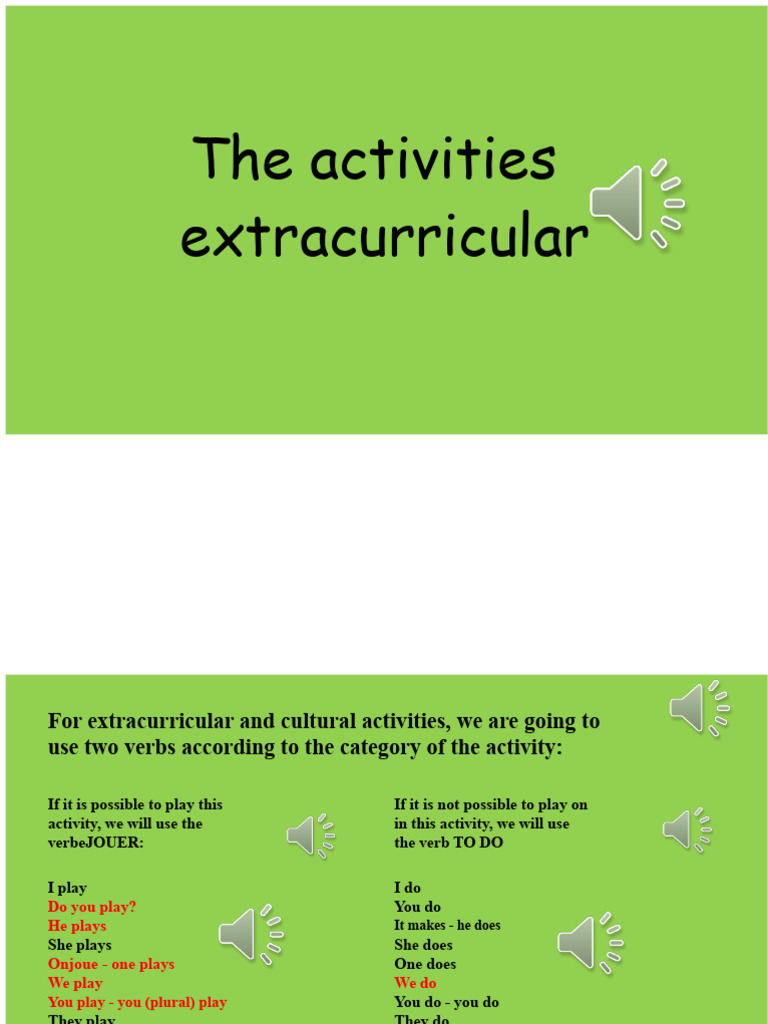Extracurricular Activities | PDF | Musical Instruments | Linguistics