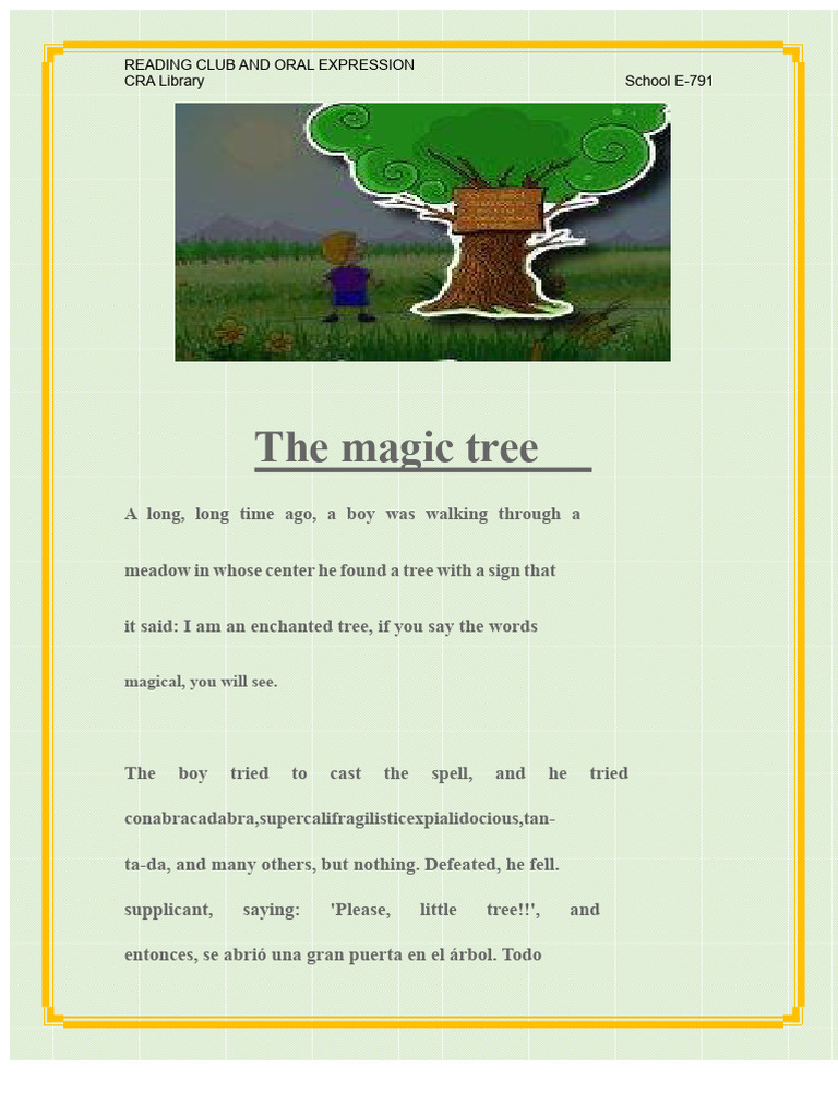 1 The Magic Tree | PDF