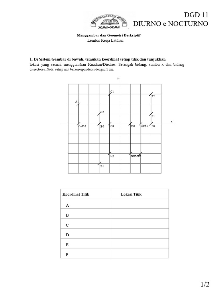 KARTU DAN LATIHAN KELAS 11A GAMBAR DAN GEOMETRI DESKRIPTIF | PDF