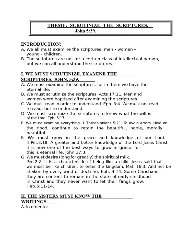 71 - Scrutinize The Scriptures | PDF | Eternal Life (Christianity ...