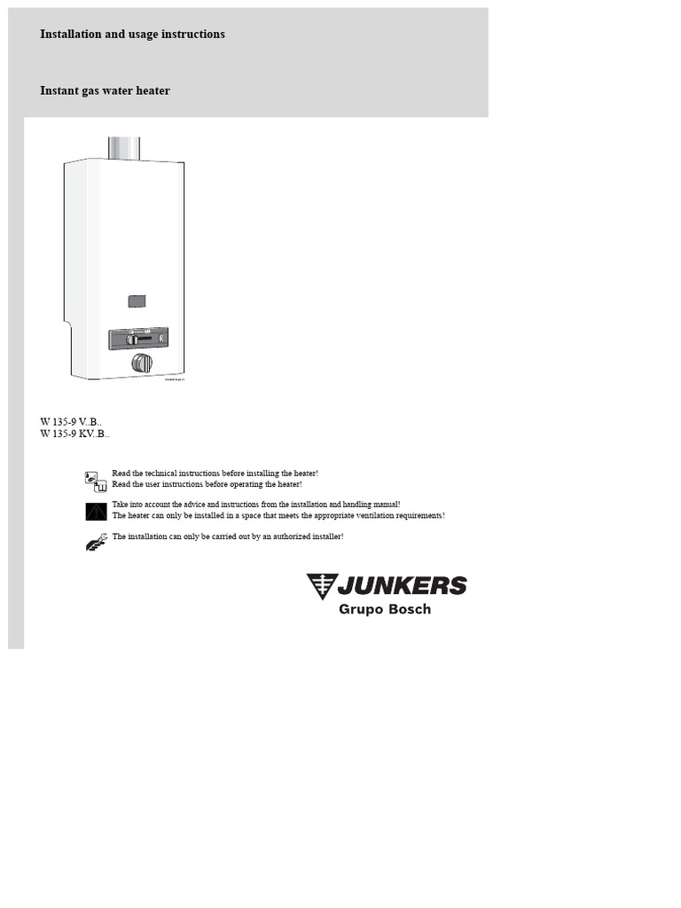 Butane Hammer W135-9 KV1B | PDF | Water Heating | Valve