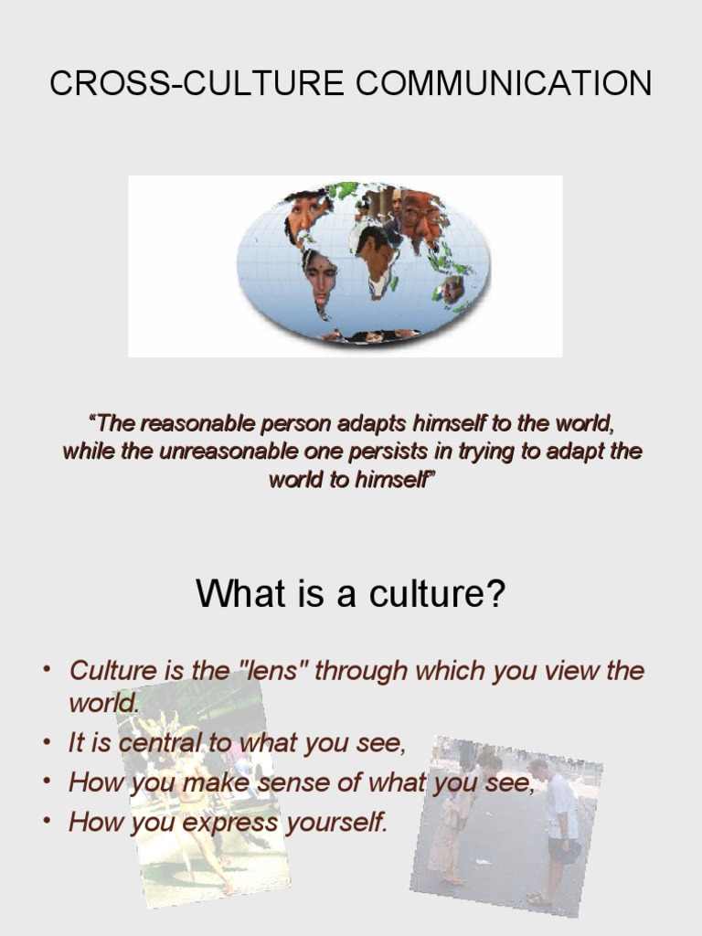 Cross Cultural Communication PPT Presentation | PDF | Nonverbal ...