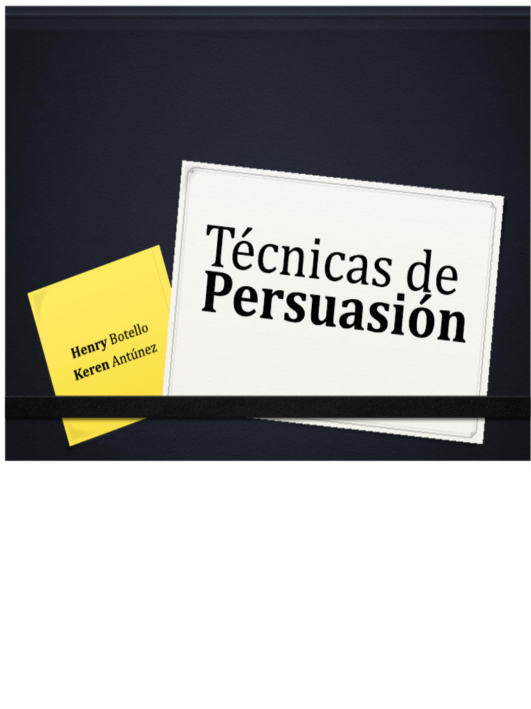 Teknik Persuasi | PDF