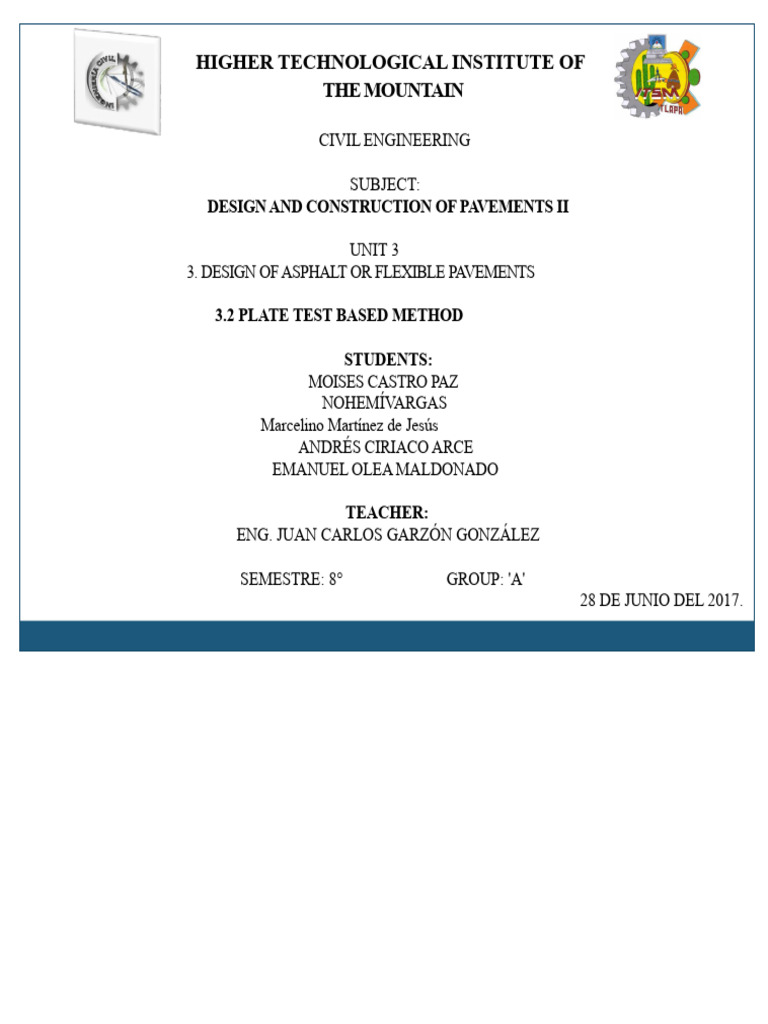 3.2 Plate Test Based Method | PDF | Deformation (Engineering) | Road ...