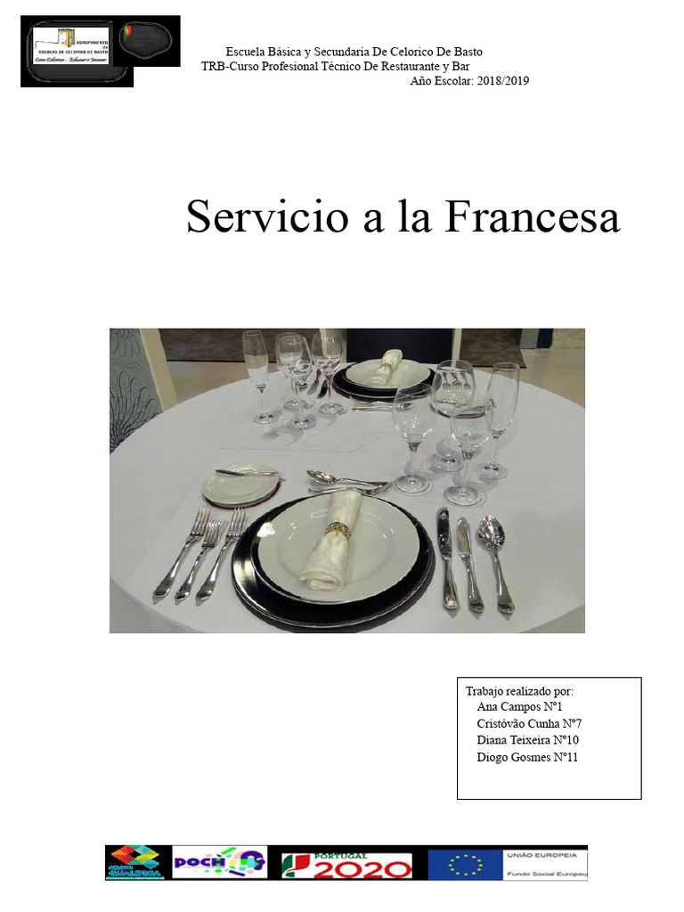 Servicio a la Francesa: Guía Completa | PDF | Restaurantes | Vino