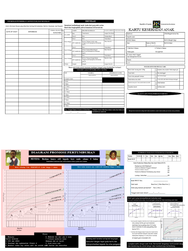 Kartu Kesehatan Anak UGANDA PDF | PDF