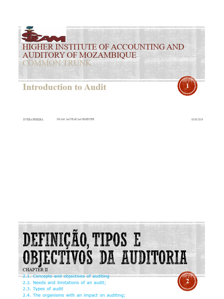 Chapter II Definition, Types and Objectives of Auditing | PDF | Audit ...