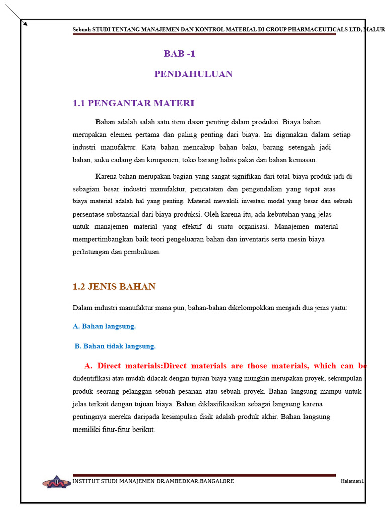 Sistem Manajemen Material @grup Farmasi Malur | PDF