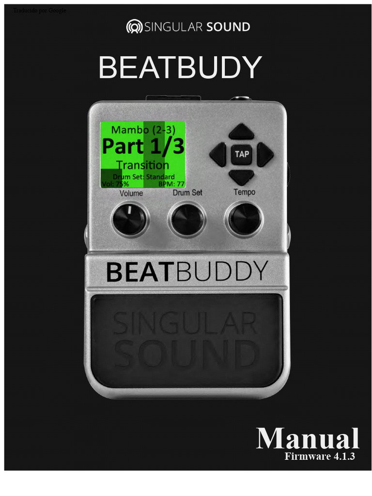 Manual BeatBuddy Español | PDF | Altoparlante | Kit de batería