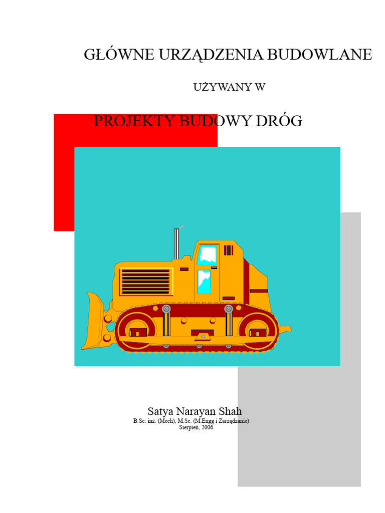 Sprzęt Budowlany Używany W Budowie Dróg | PDF