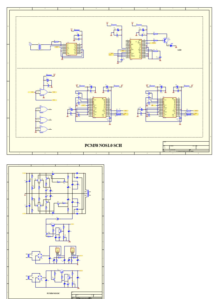 Esquema Dac Pcm58-Nos | PDF | Circuitos electrónicos | Diseño electronico