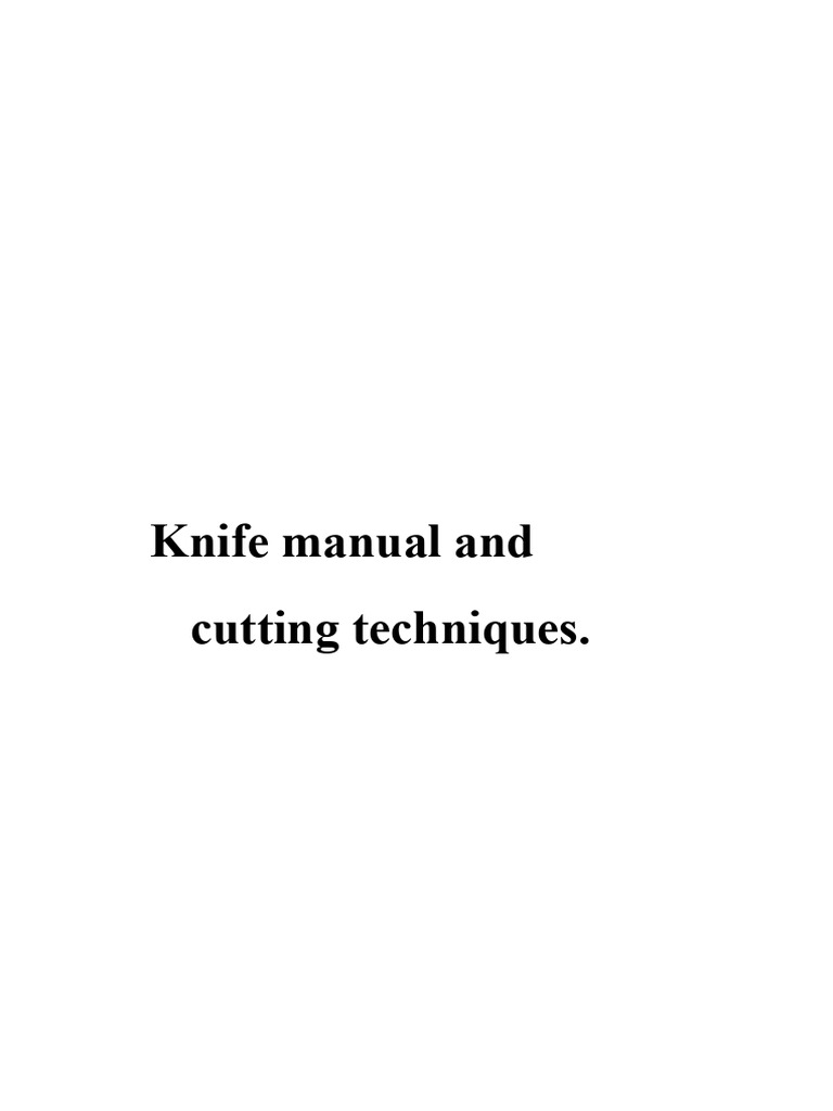 Basic Cooking Guides 1 | PDF | Blade | Knife