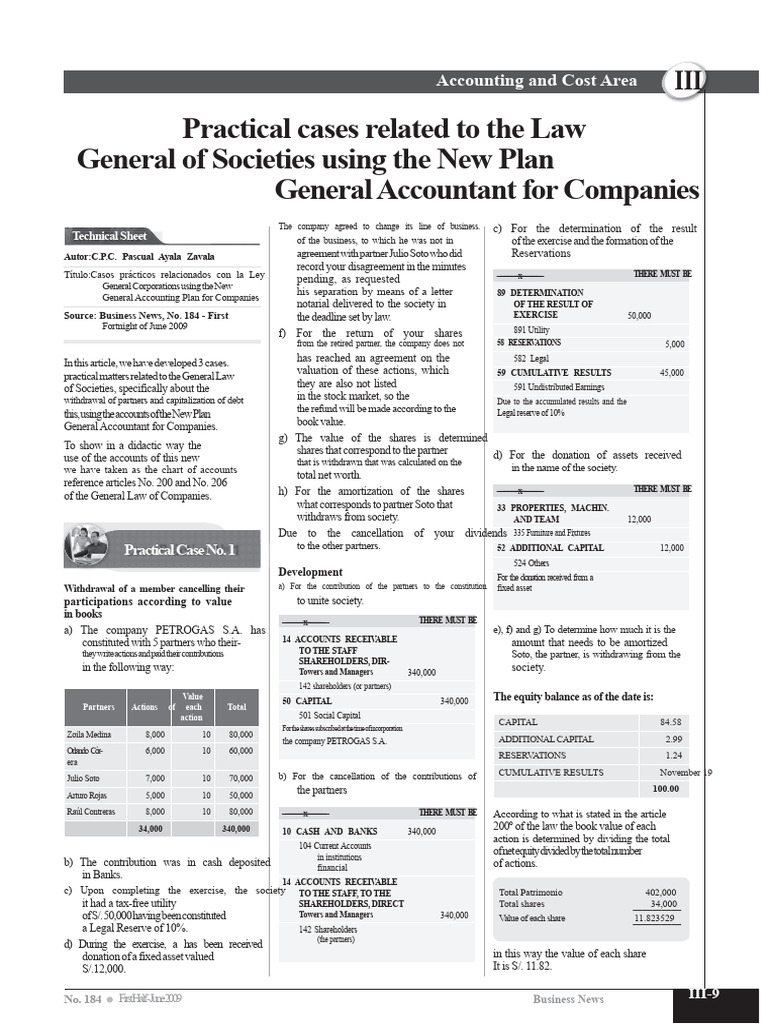 Practical Cases | PDF | Dividend | Book Value