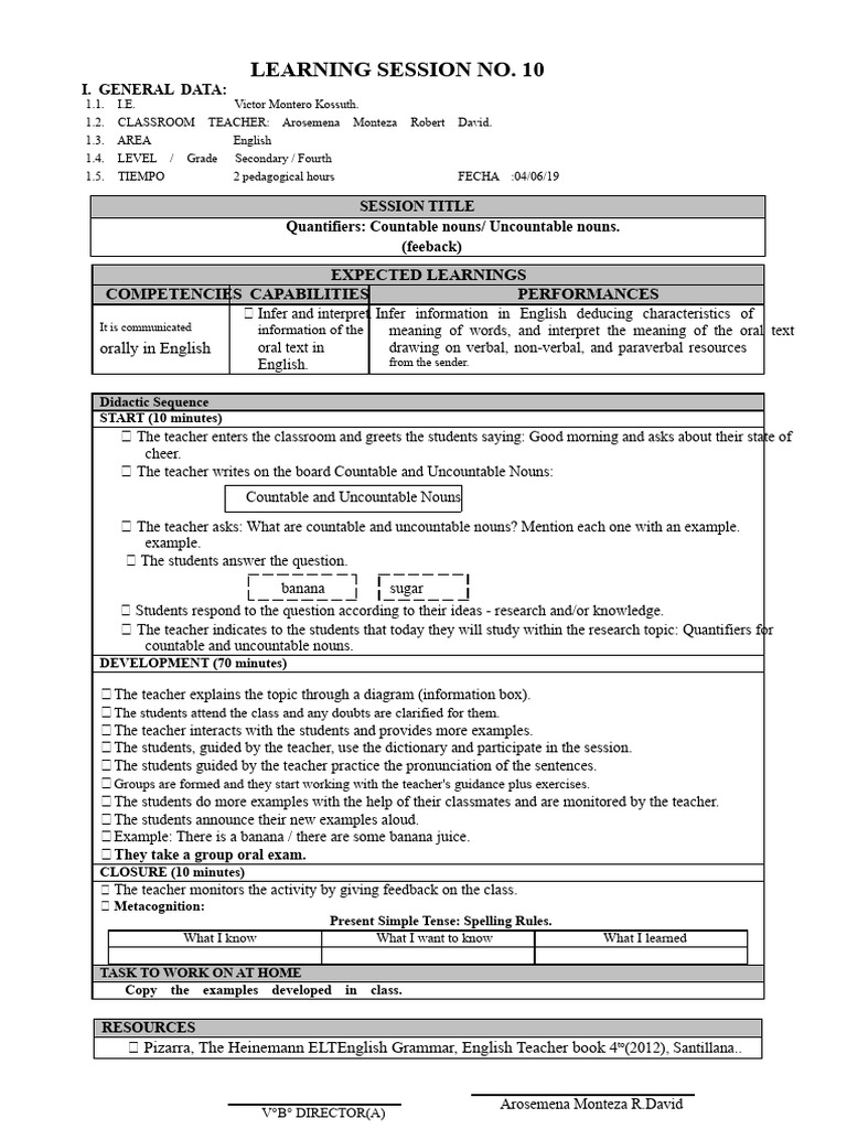 Quantifiers: Countable nouns / Uncountable nouns. (feedback) | PDF ...