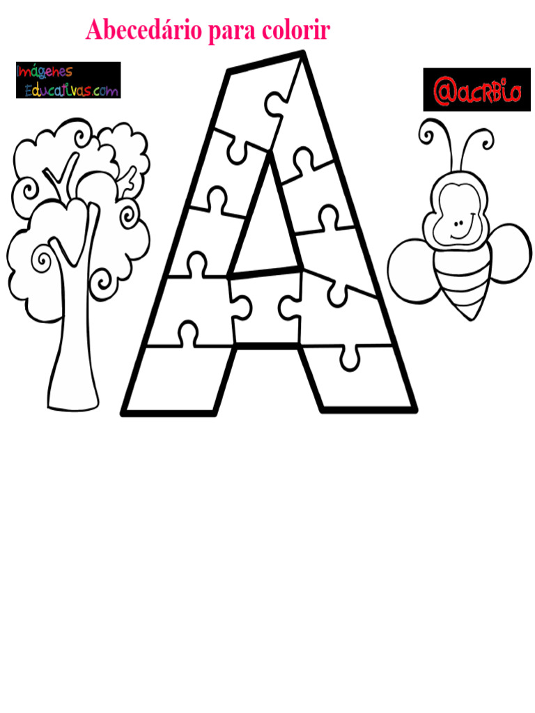 Abecedário para Colorir Infantil | PDF