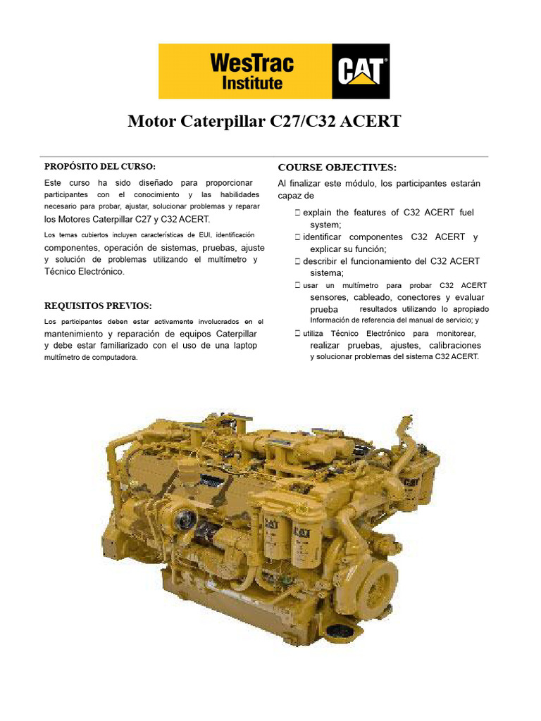 motor Acert c27 c32 | PDF