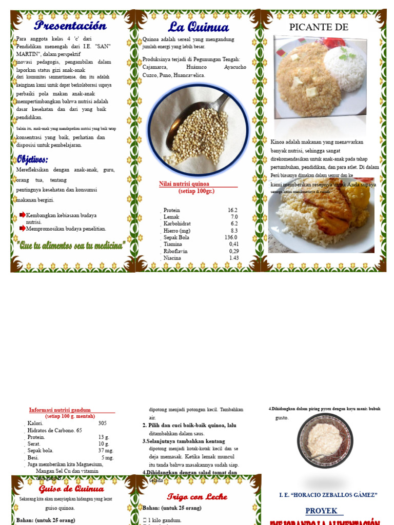 Nutrisi Quinoa untuk Anak Sehat | PDF
