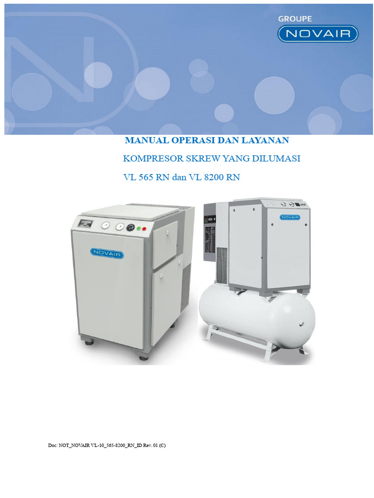 1 Manual Kompresor Sekrup - Novair-Indonesia | PDF