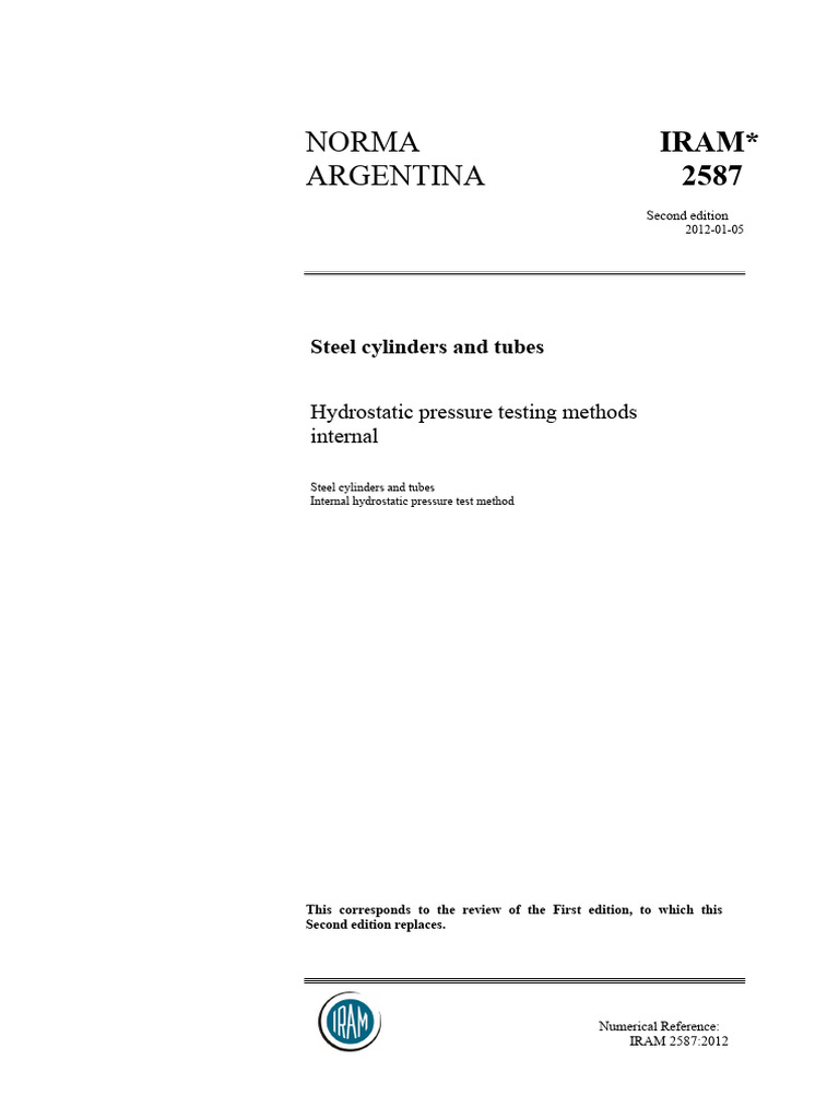 Hydrostatic Testing Methods for Steel Cylinders | PDF | Pressure ...