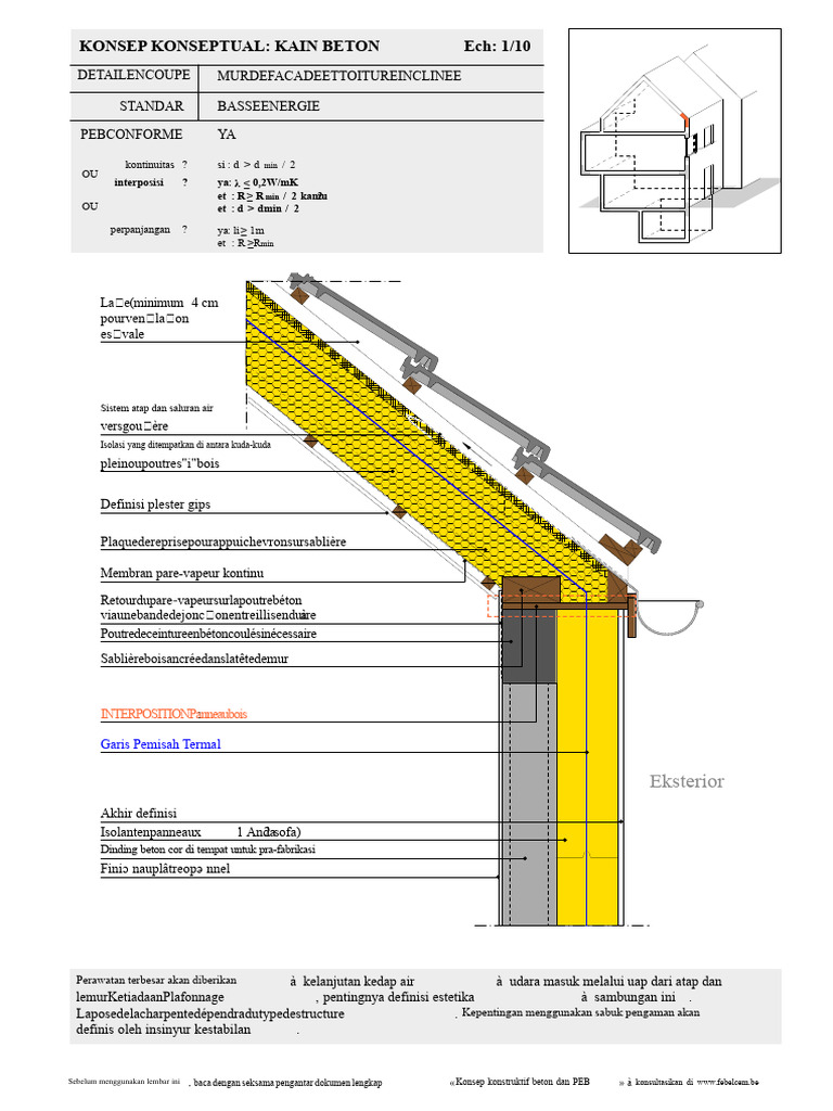 Kain Beton: Isolasi dan Standar Energi | PDF
