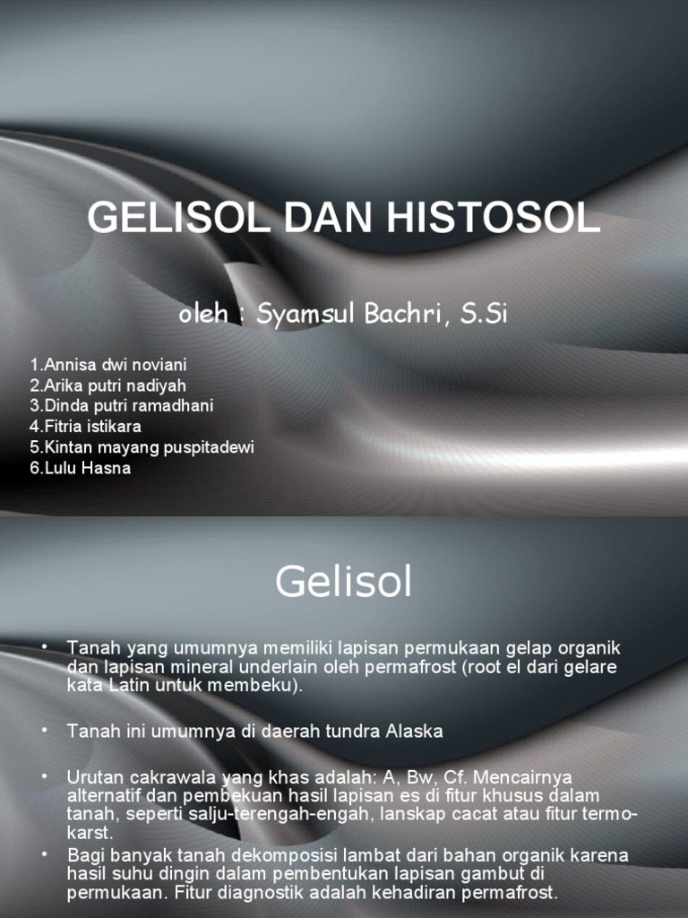 Gelisol Dan Histosol B.ind | PDF