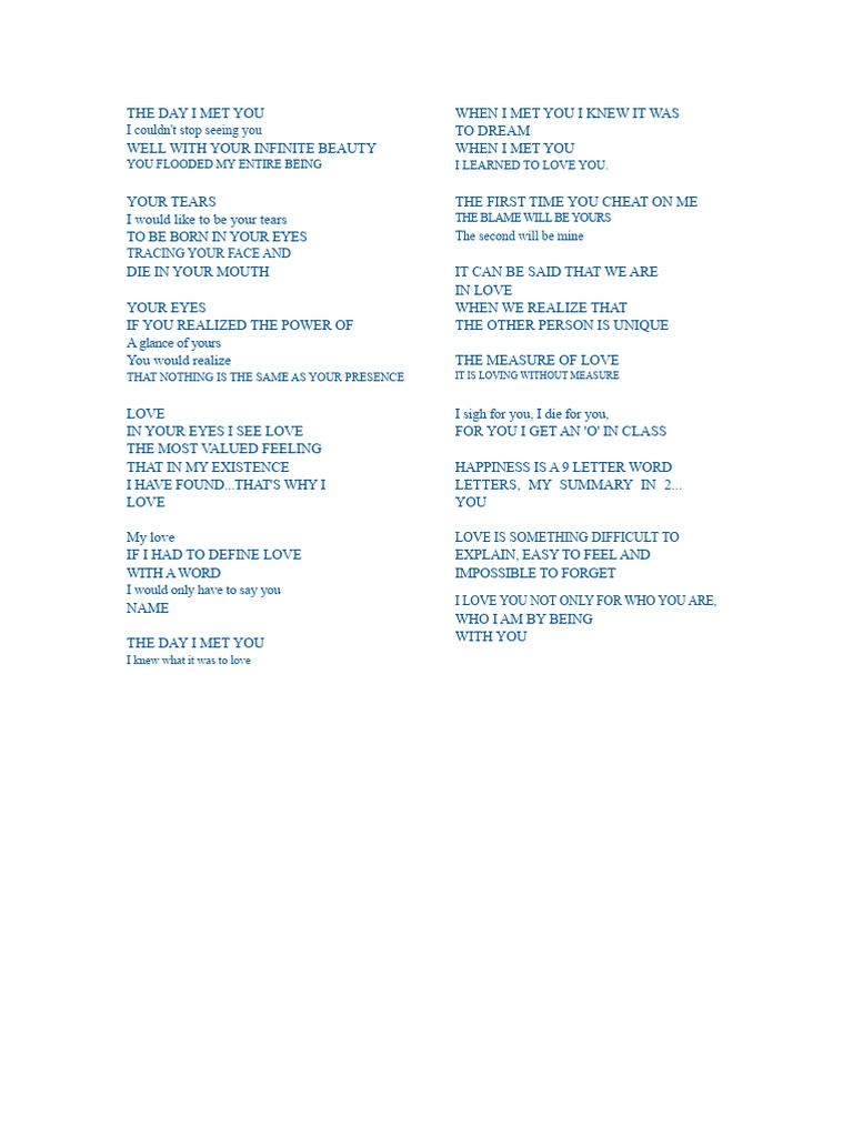 The Day I Met You | PDF