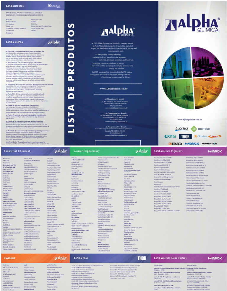 Alpha Catalog | PDF | Detergent | Surfactant