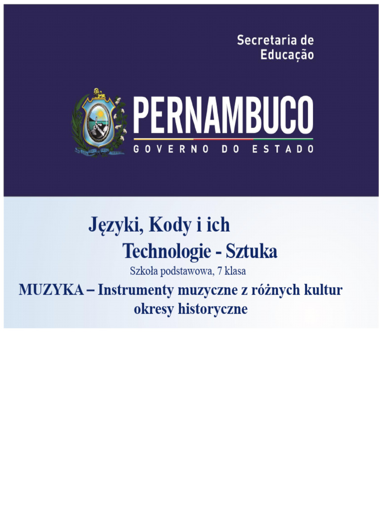 MUZYKA - Instrumenty Muzyczne Z Różnych Kultur I Okresów Historycznych ...