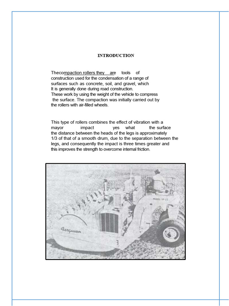Goat Foot Rollers: Soil Compaction Guide | PDF