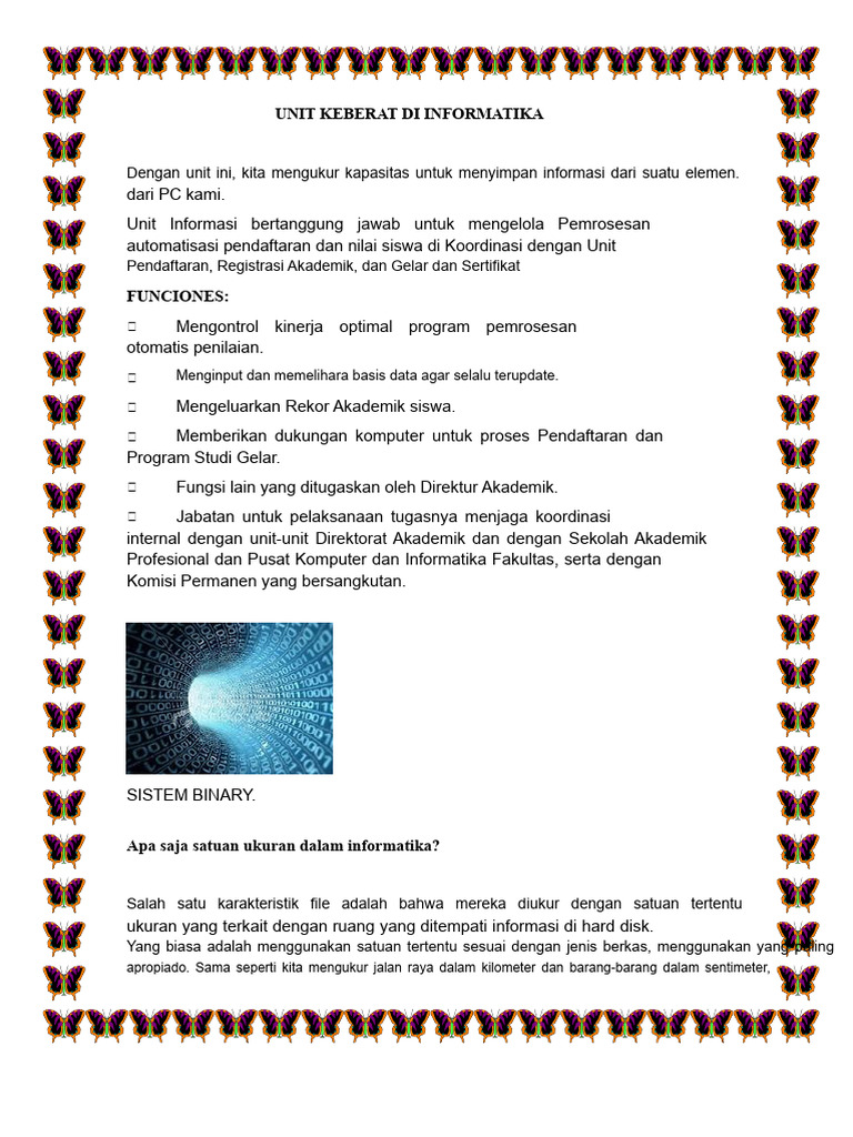Unit Ukuran dalam Informatika | PDF