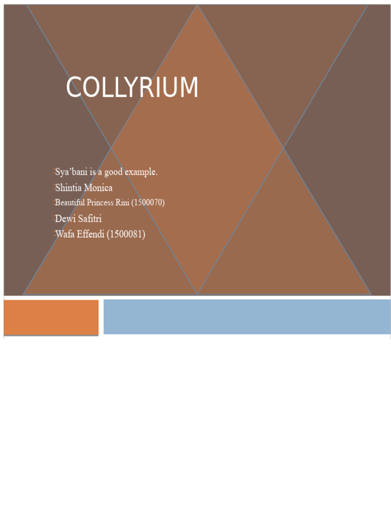 Eye Drops & Collyrium | PDF | Acid | Sodium