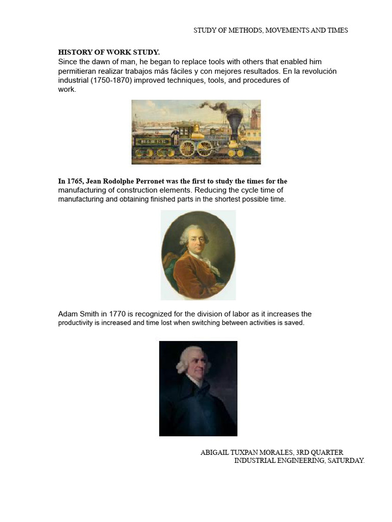 History of Work Study Methods | PDF | Industrial Engineering | Business