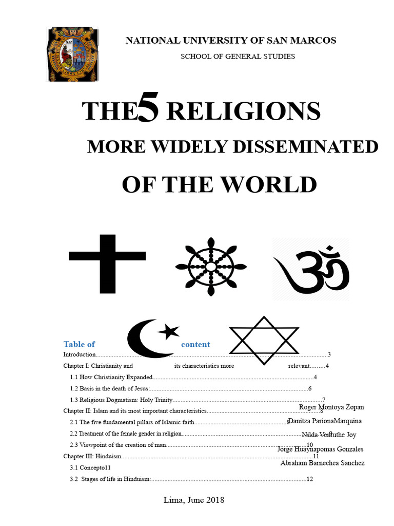 Major World Religions Overview | PDF | Four Noble Truths | Asceticism