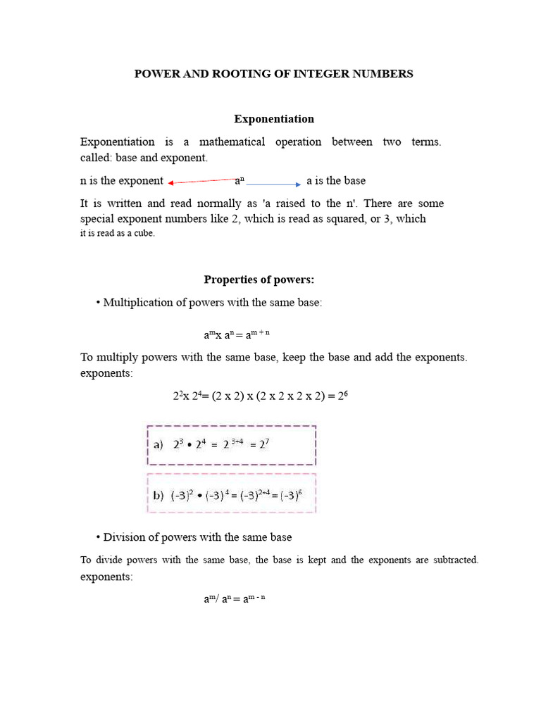Exponentiation and Radicalization | PDF | Exponentiation | Multiplication
