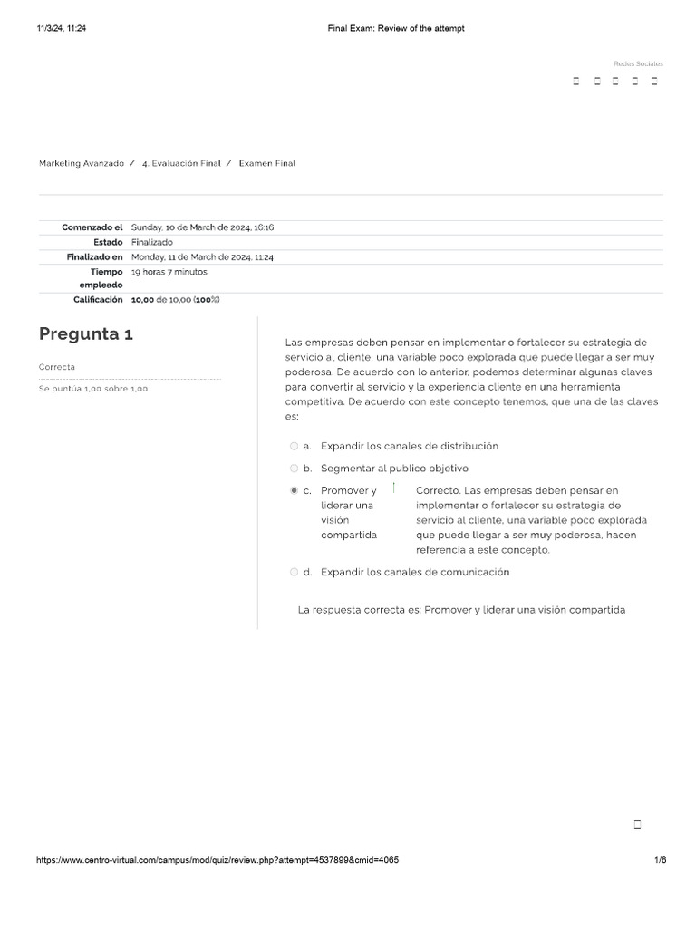 Final Exam Attempt Review Guide | PDF