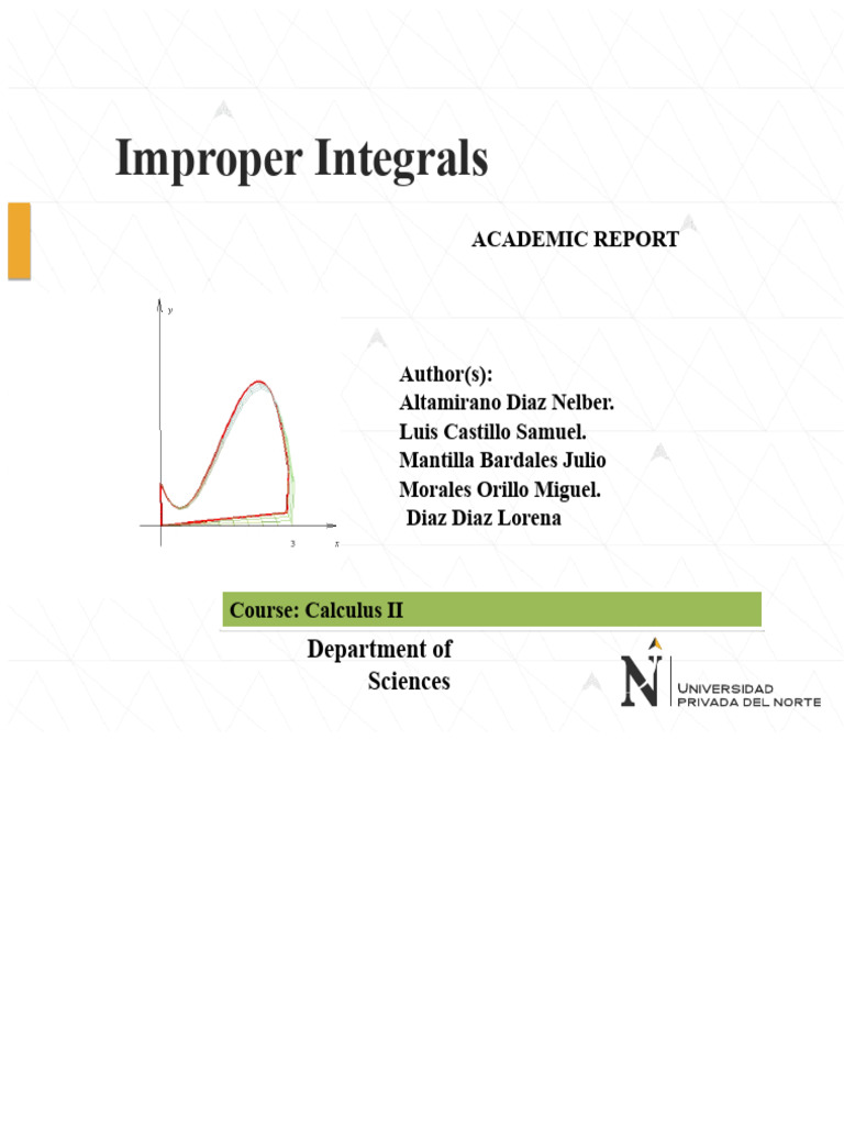 Improper Integrals | PDF | Integral | Limit (Mathematics)