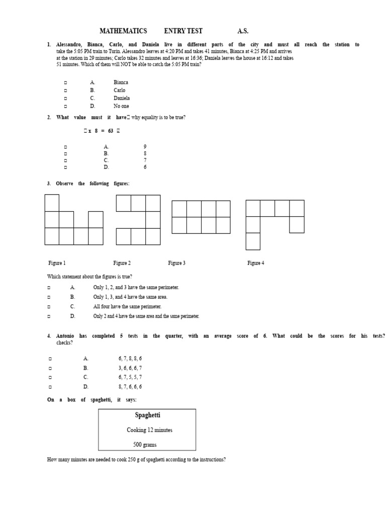 math entrance exam | PDF | Elementary Geometry | Euclidean Geometry