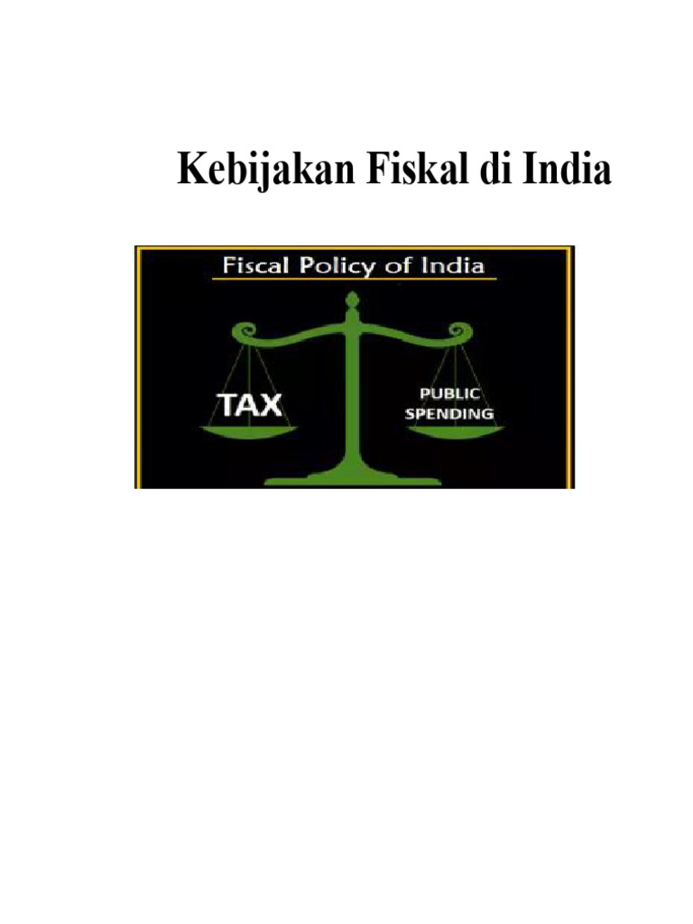 Kebijakan Fiskal di India-PPT | PDF