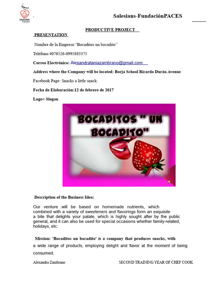 Snack Project | PDF | Balance Sheet | Foods